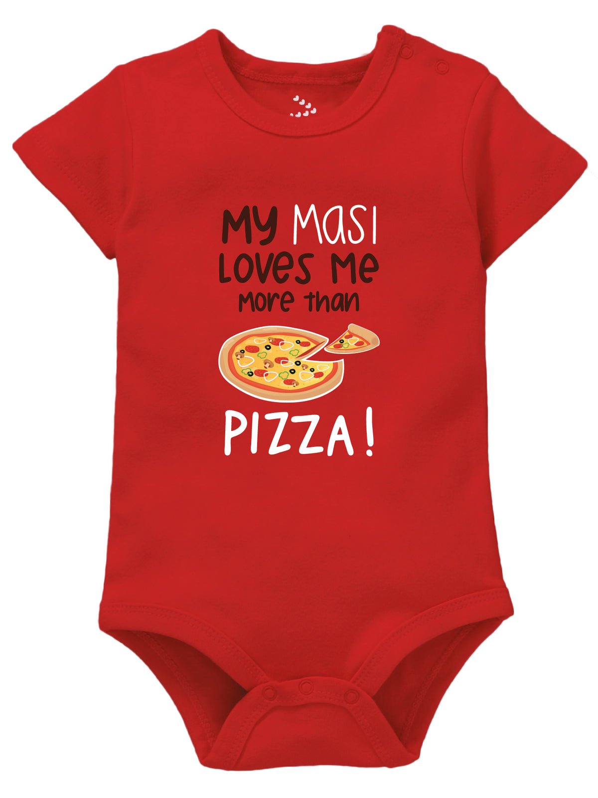 My Masi Loves me More than Pizza - Onesie | Buy online Personalised ...