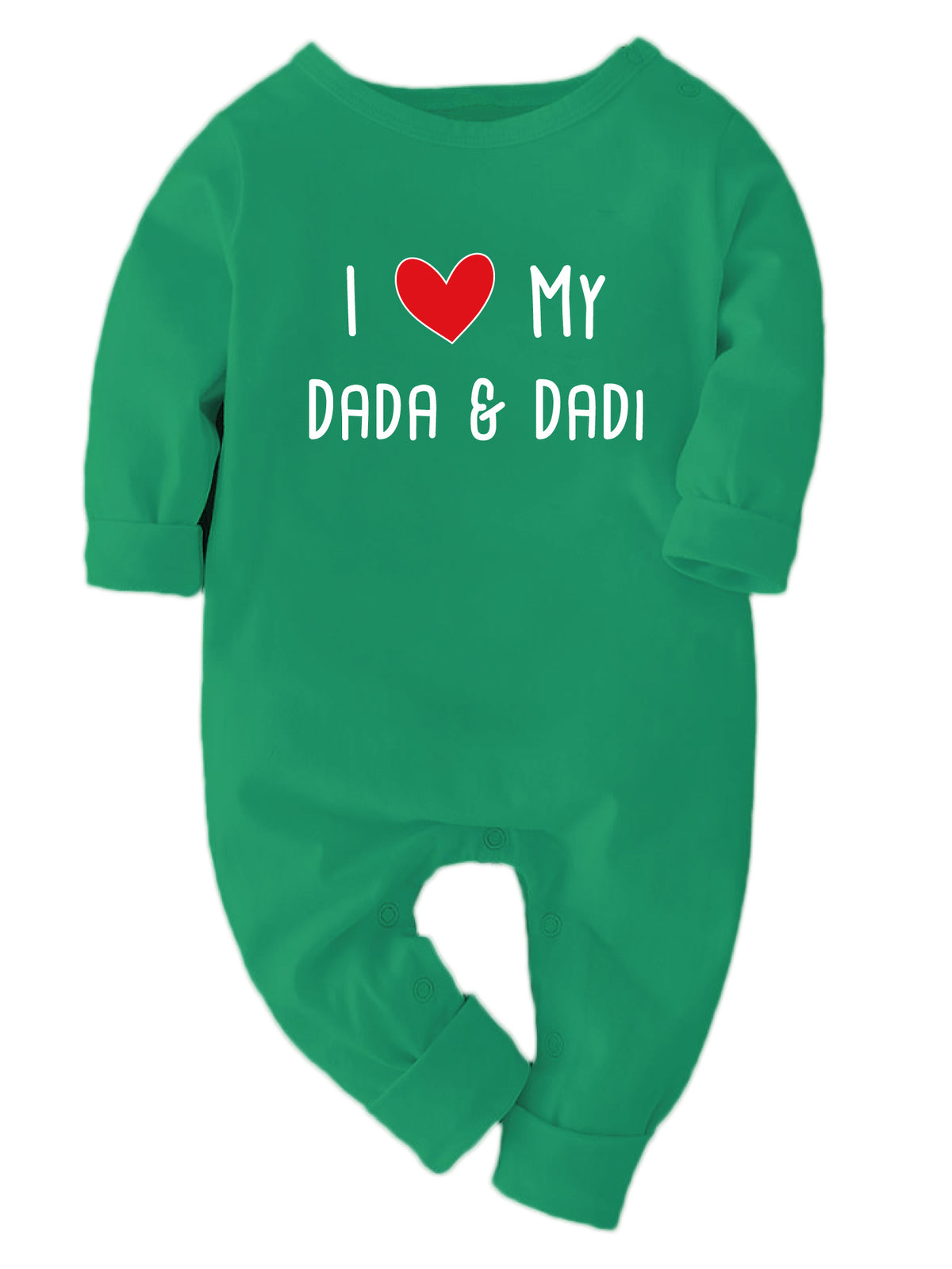I Love Dada Dadi - Bodysuit | Buy online Personalised Baby Onesie ...